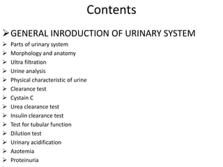 Renal function test | PPT
