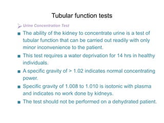 Renal Function Test, the contents, and procedures.pptx