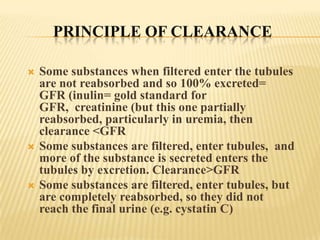 Renal function test | PPTX