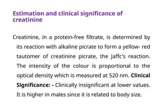 Renal Function Test_Nursing.pptx. Kidney Function Test | PPTX