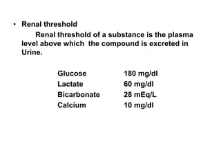 Renal function tests | PPTX