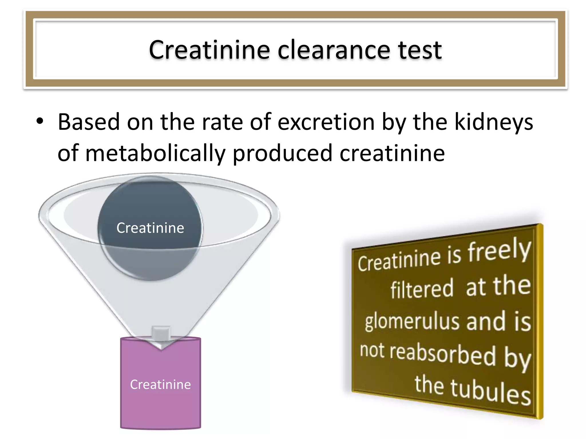 Renal function tests | PPTX