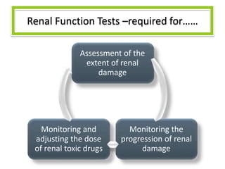 Renal function tests | PPT