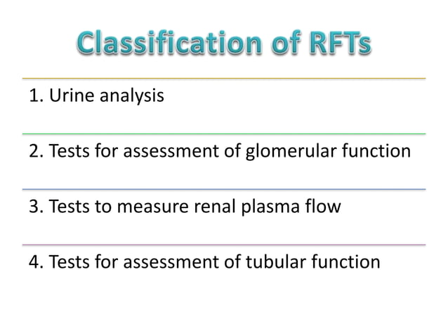 Renal function tests | PPT