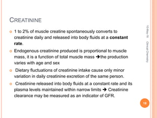 Renal function tests | PPTX
