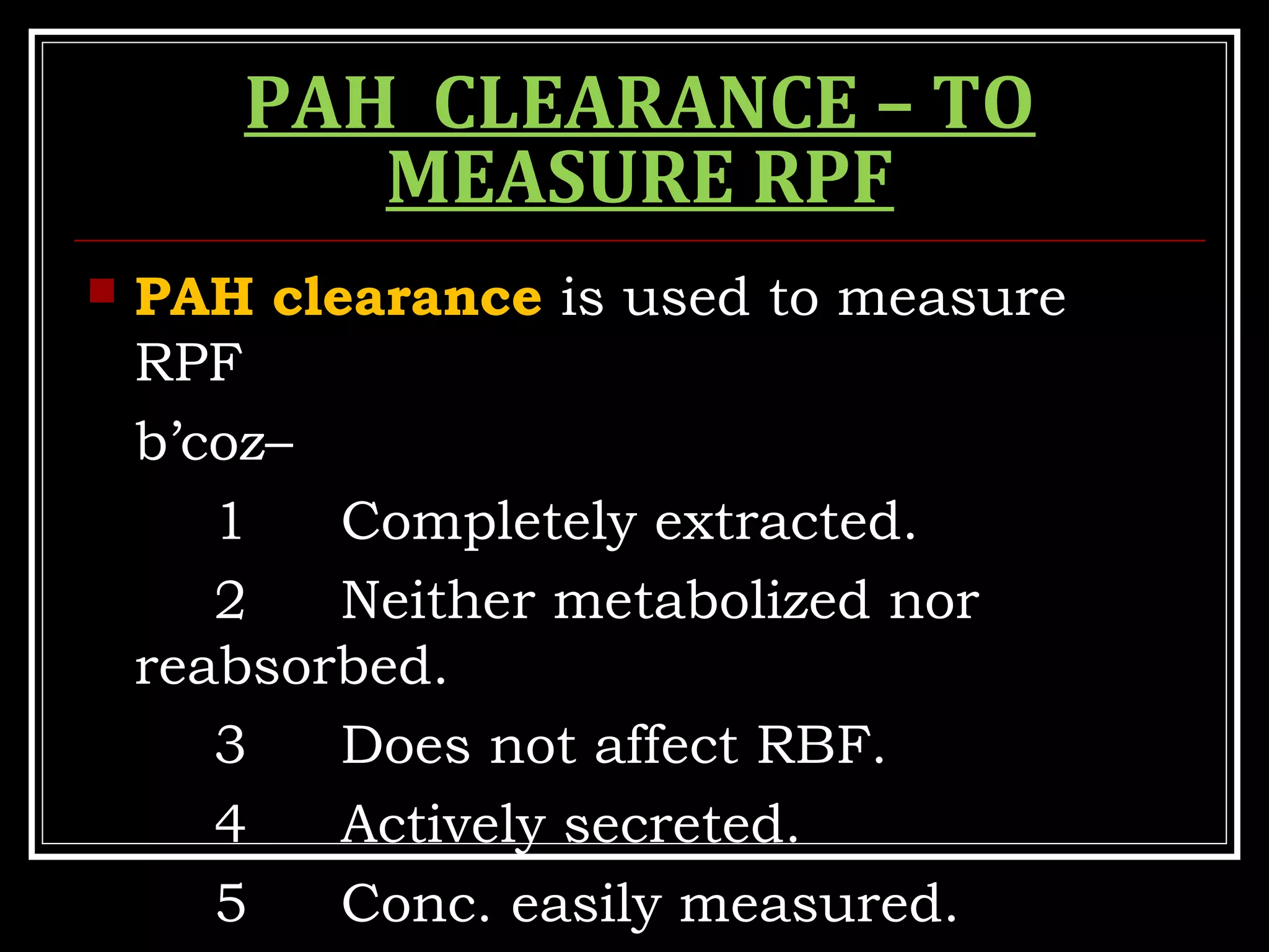 RENAL FUNCTION TESTS | PPT
