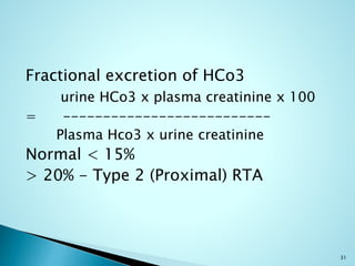 Renal function tests - Dr. K. Santha | PPT