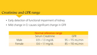 Renal function tests | PPTX