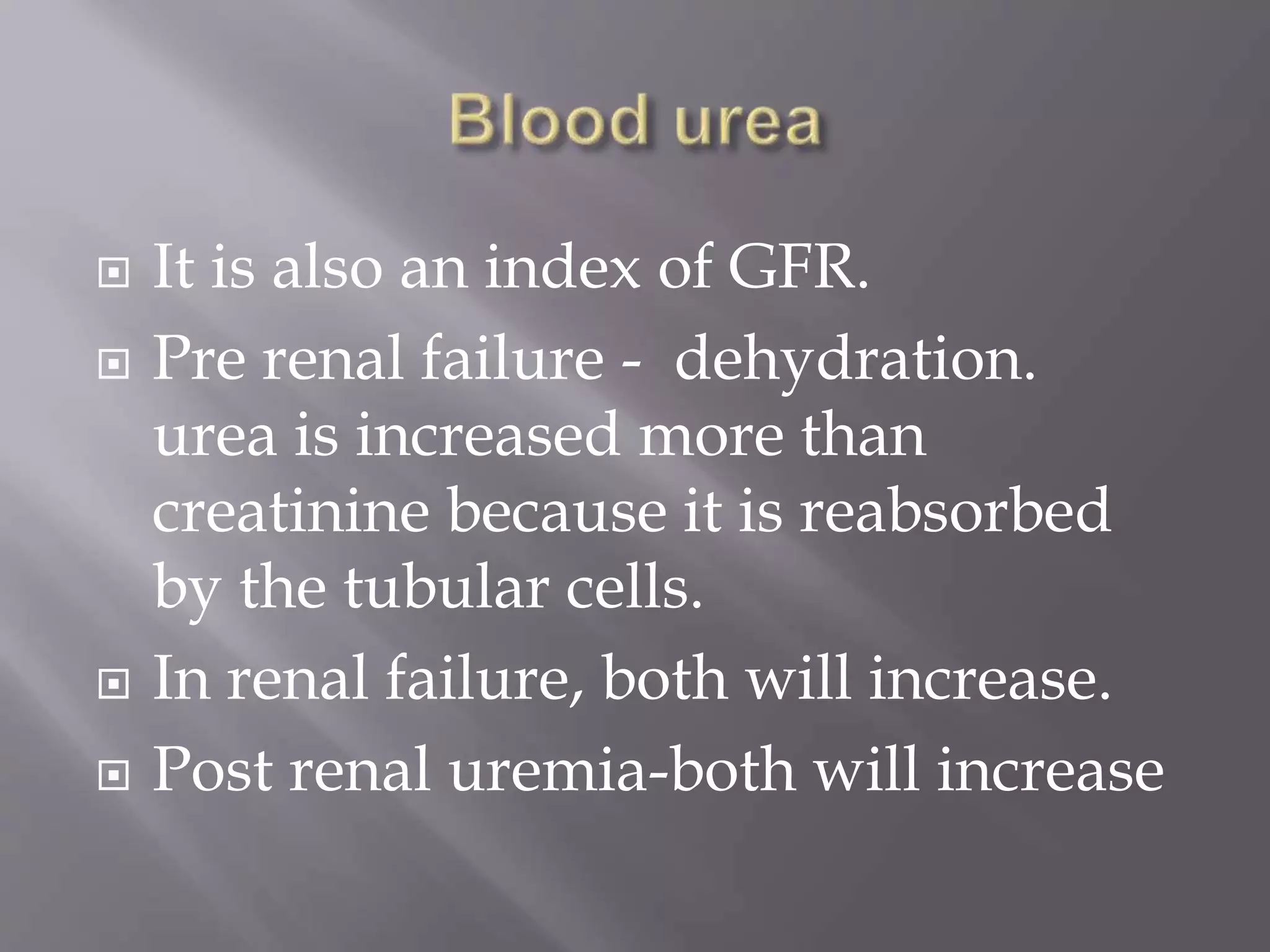 Renal function tests | PPTX