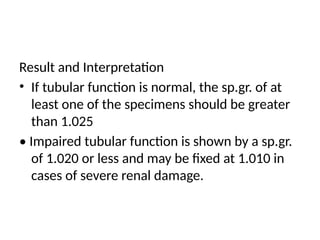 Renal function tests- IN HEALTH AND DISEASES. | PPT