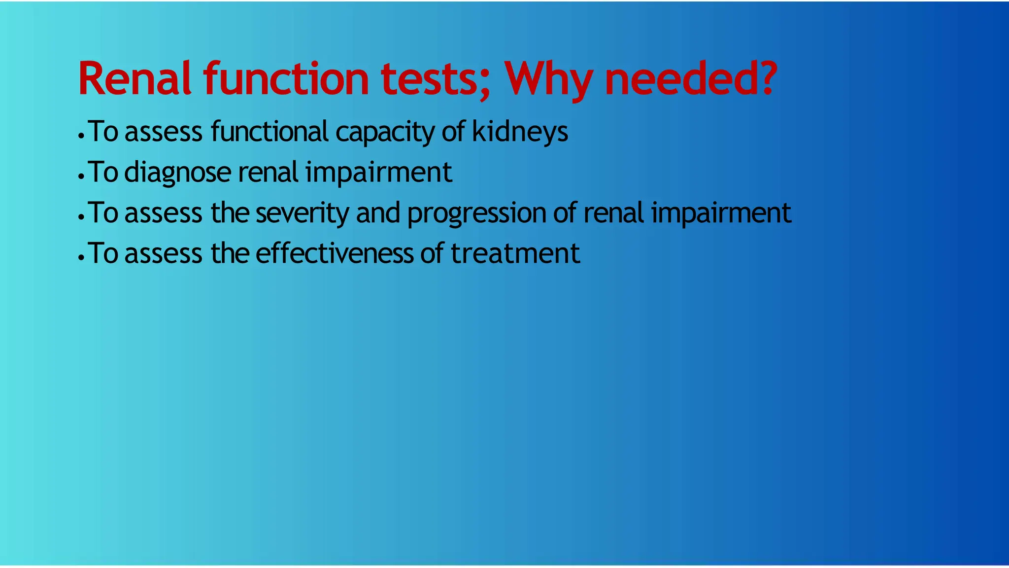 Renal function Tests seminar - PPT.pptx. | PPT