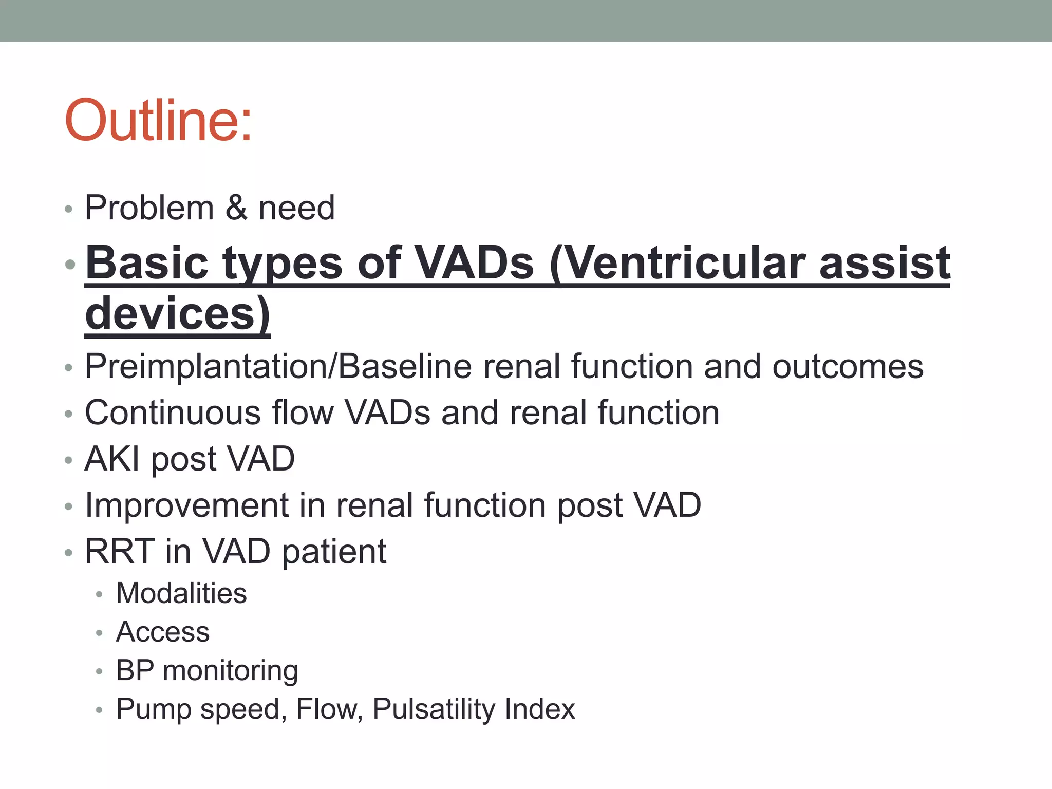 Renal function with LVADs | PPTX