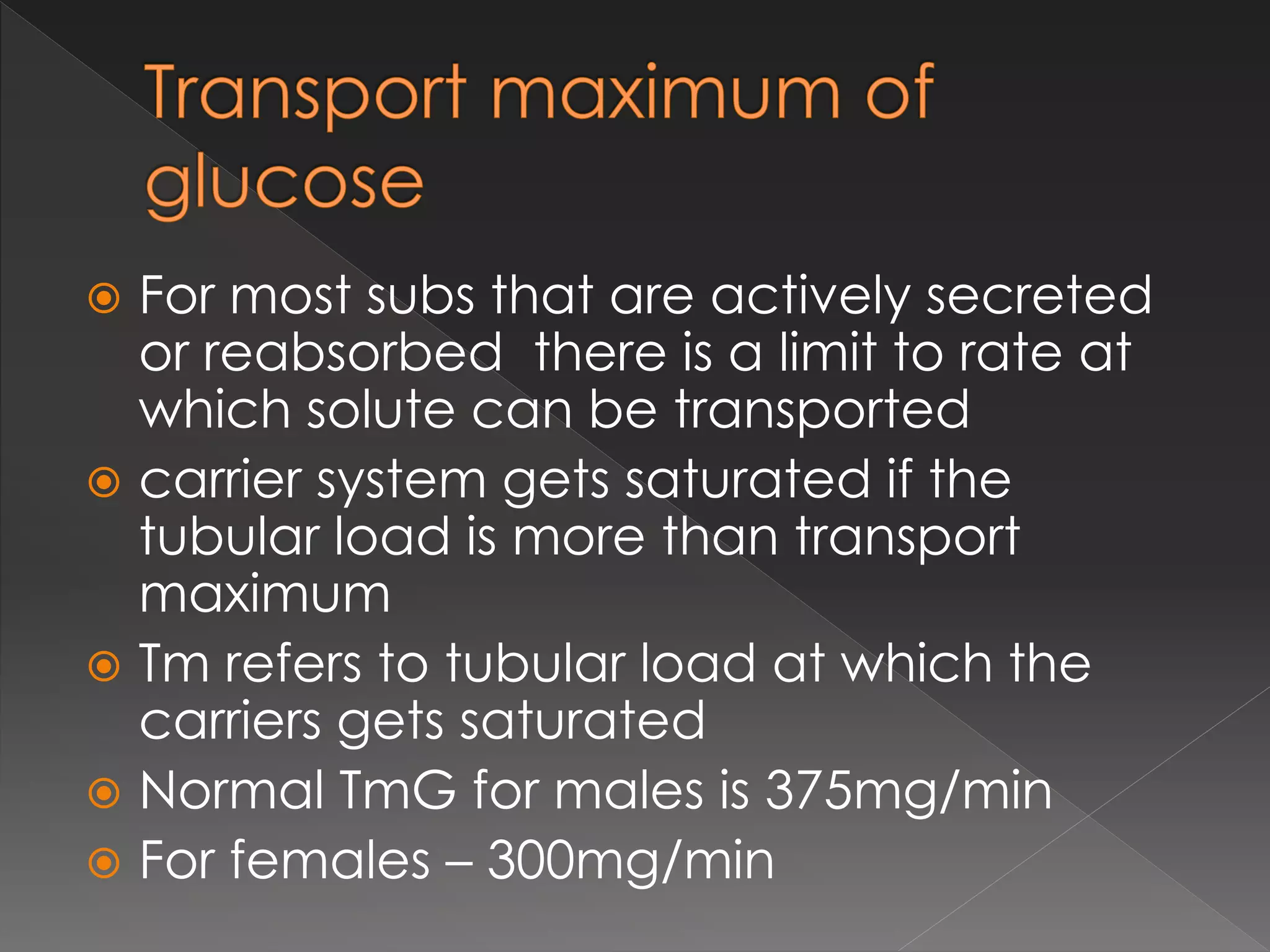 Renal handling of glucose and proteins & amino | PPTX