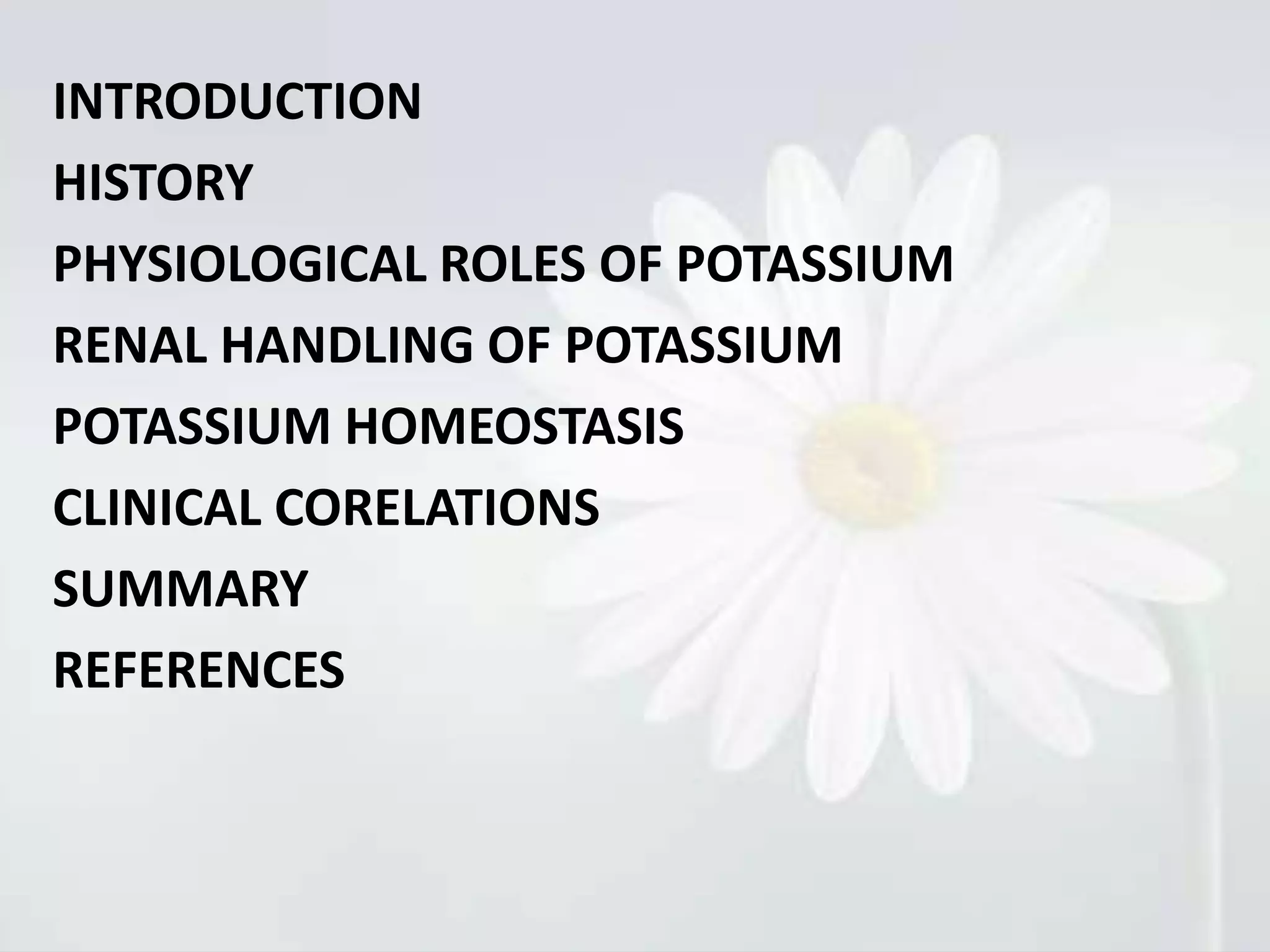 Renal handling of potassium ions | PPTX
