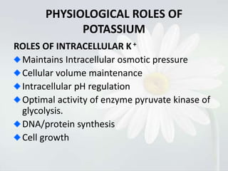 Renal handling of potassium ions | PPTX