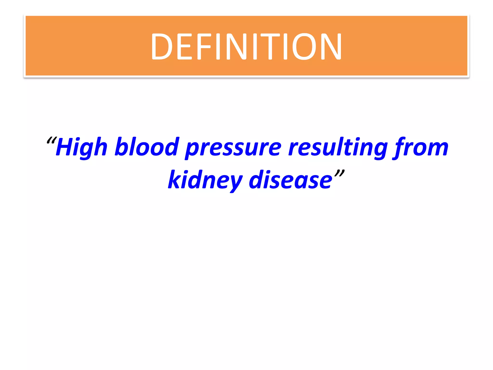 Renal Hypertension | PPTX