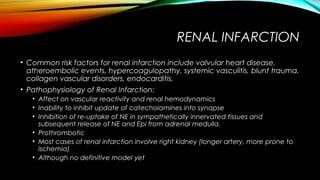 Renal infarction morning report 2-10-2014 | PPT