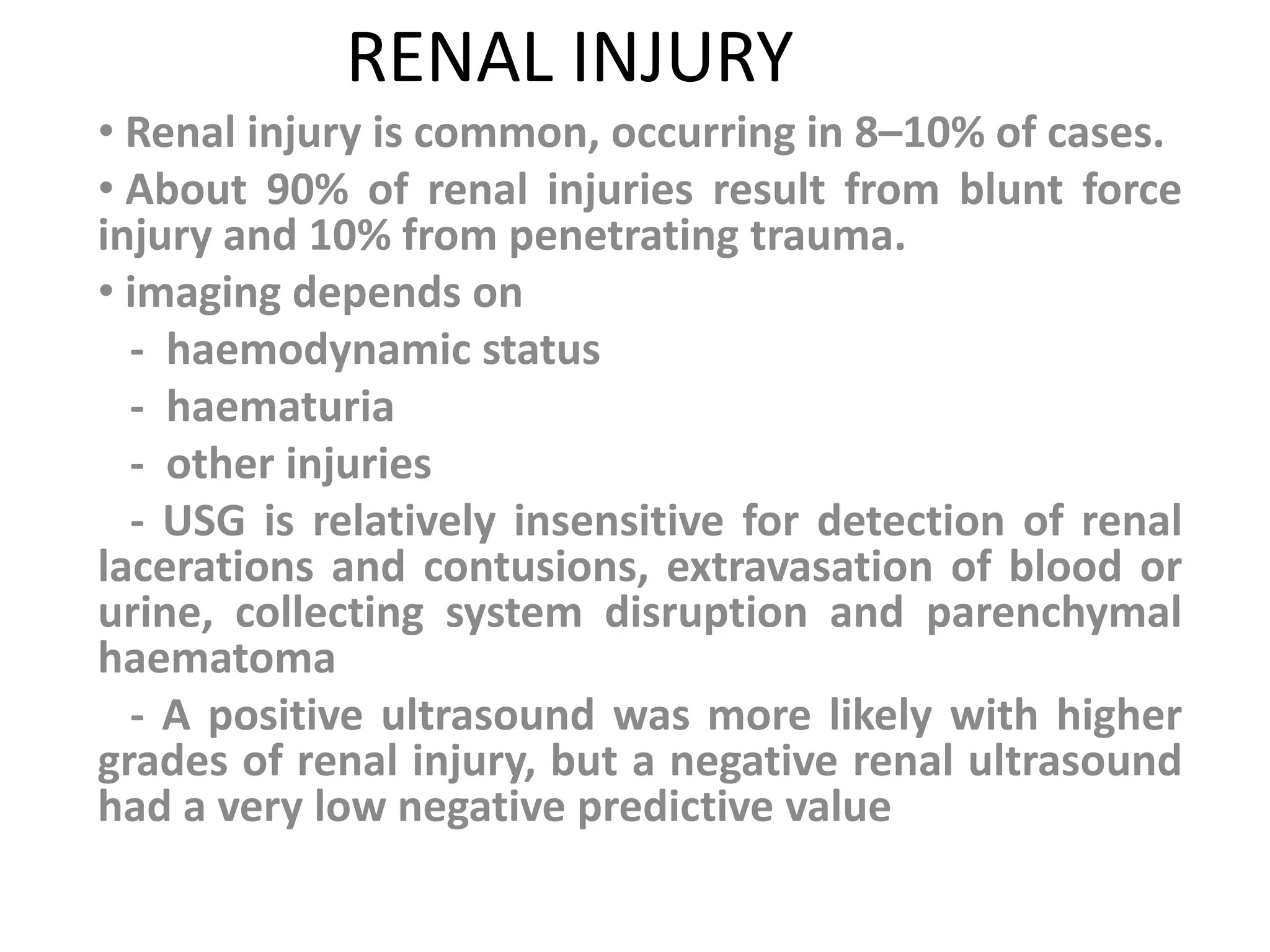 Renal injury-RADIOLOGY | PPTX