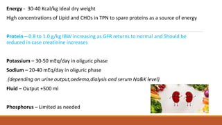 RENAL NUTRITION AND DIALYSIS.pptx nutrional biochemistry | PPTX