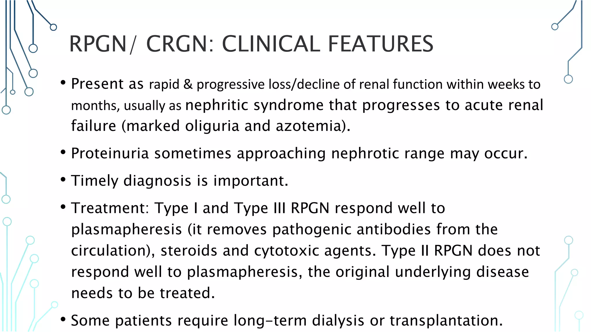 Renal pathology lecture 6 Rapid Progressive Glomerulonephritis ...