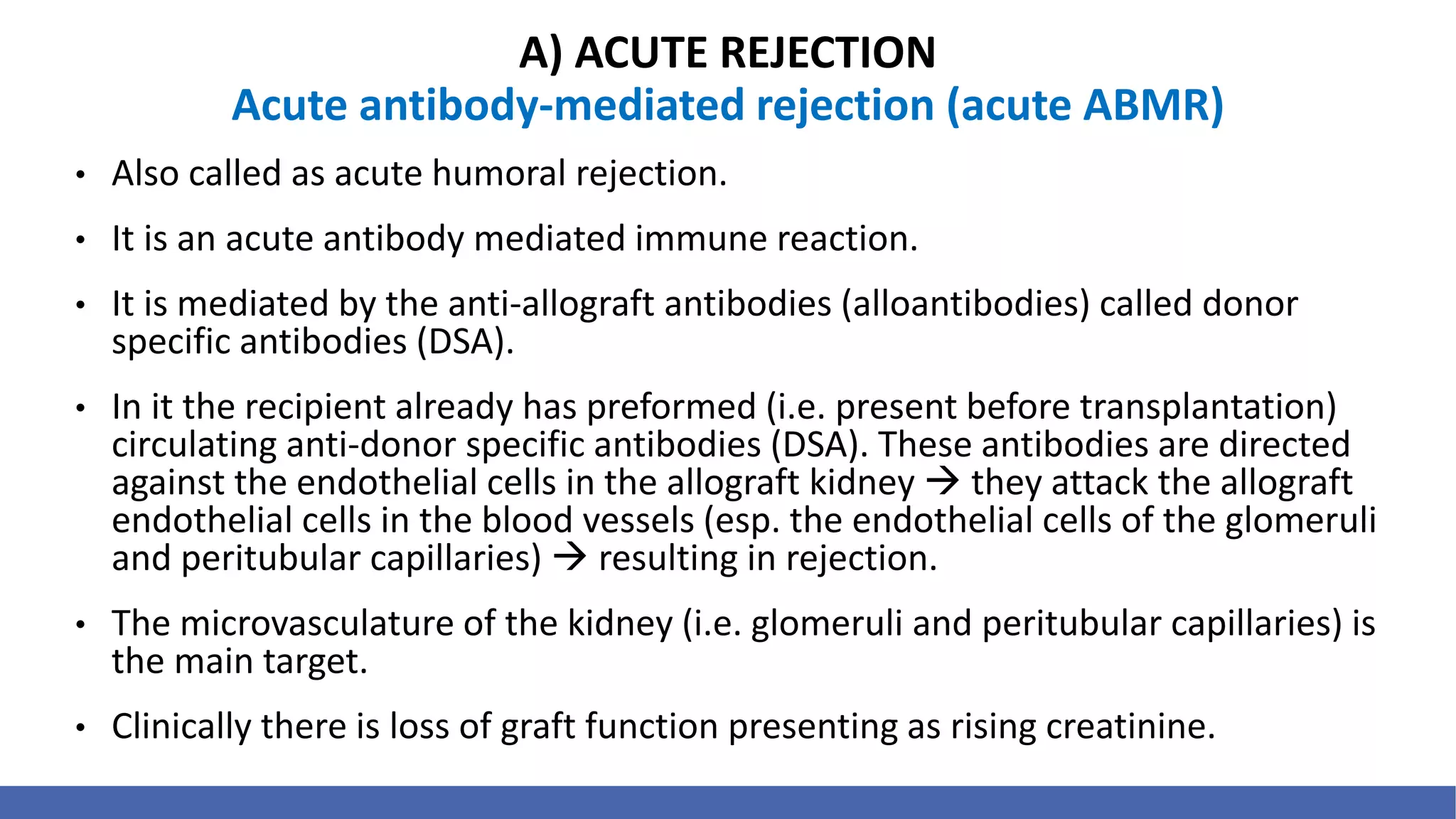 Renal pathology. Lecture 7 Introduction to Allograft Kidney Pathology ...