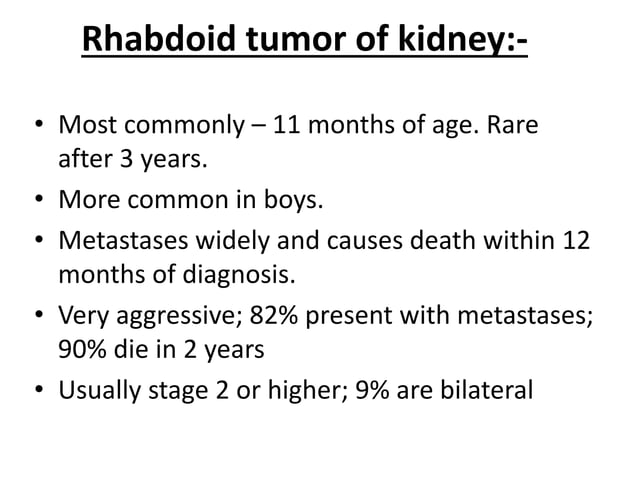 Renal pediatric tumors | PPTX