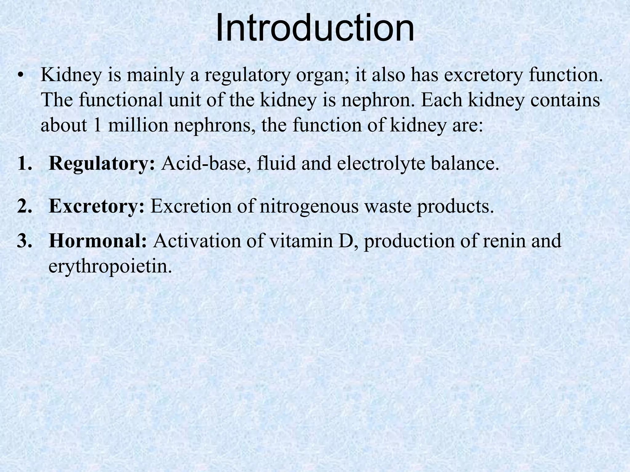 Renal pharmacology | PPTX