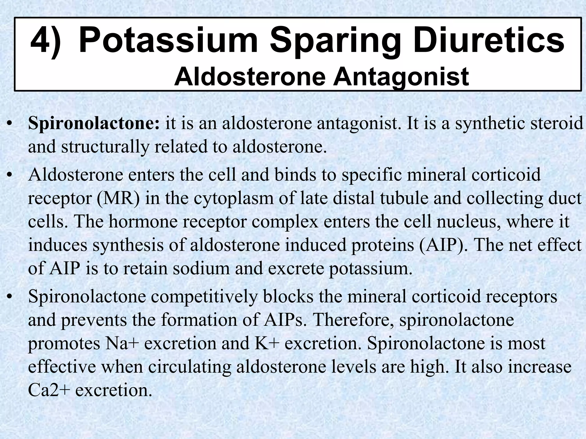 Renal pharmacology | PPTX