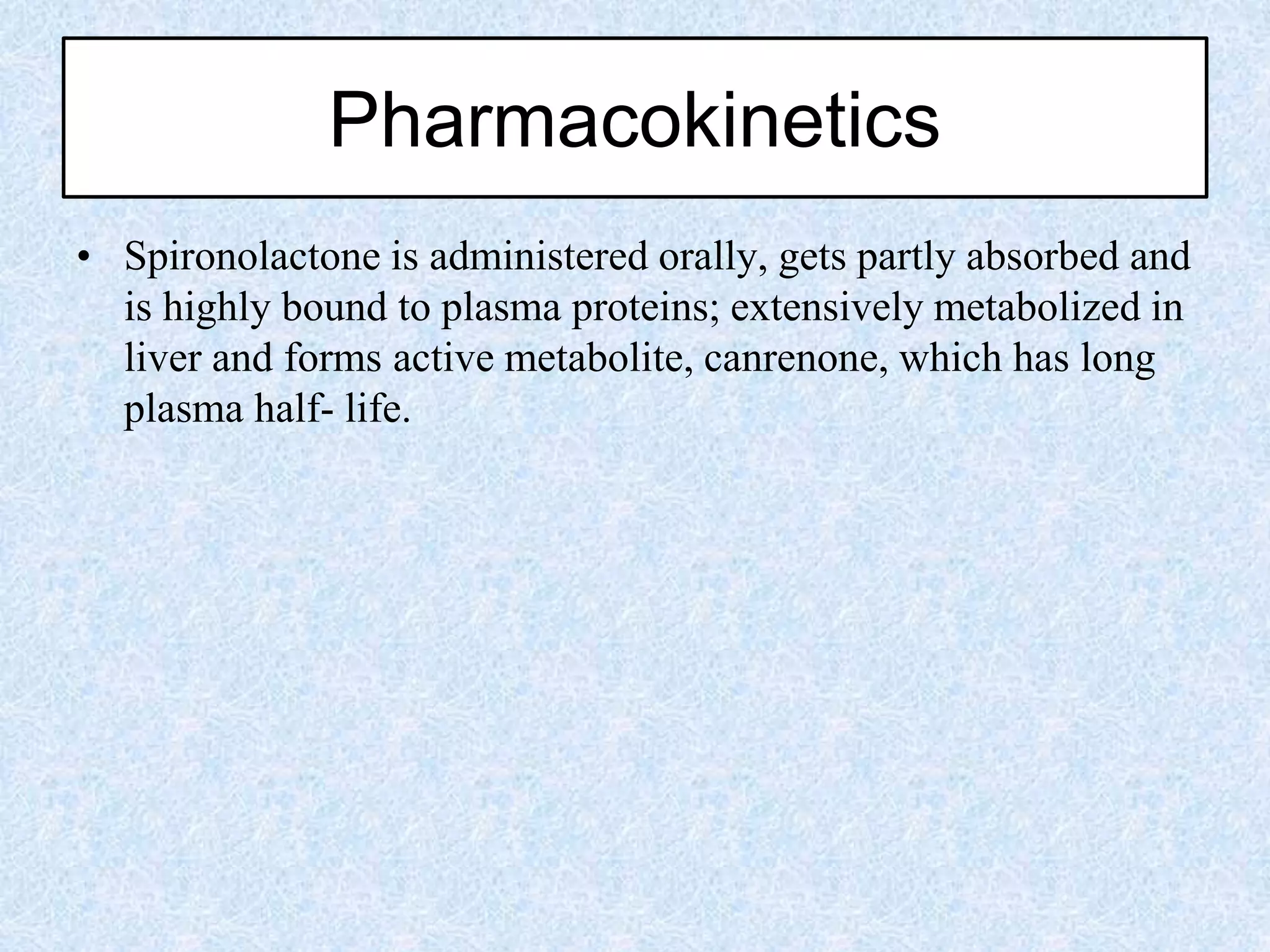 Renal pharmacology | PPTX