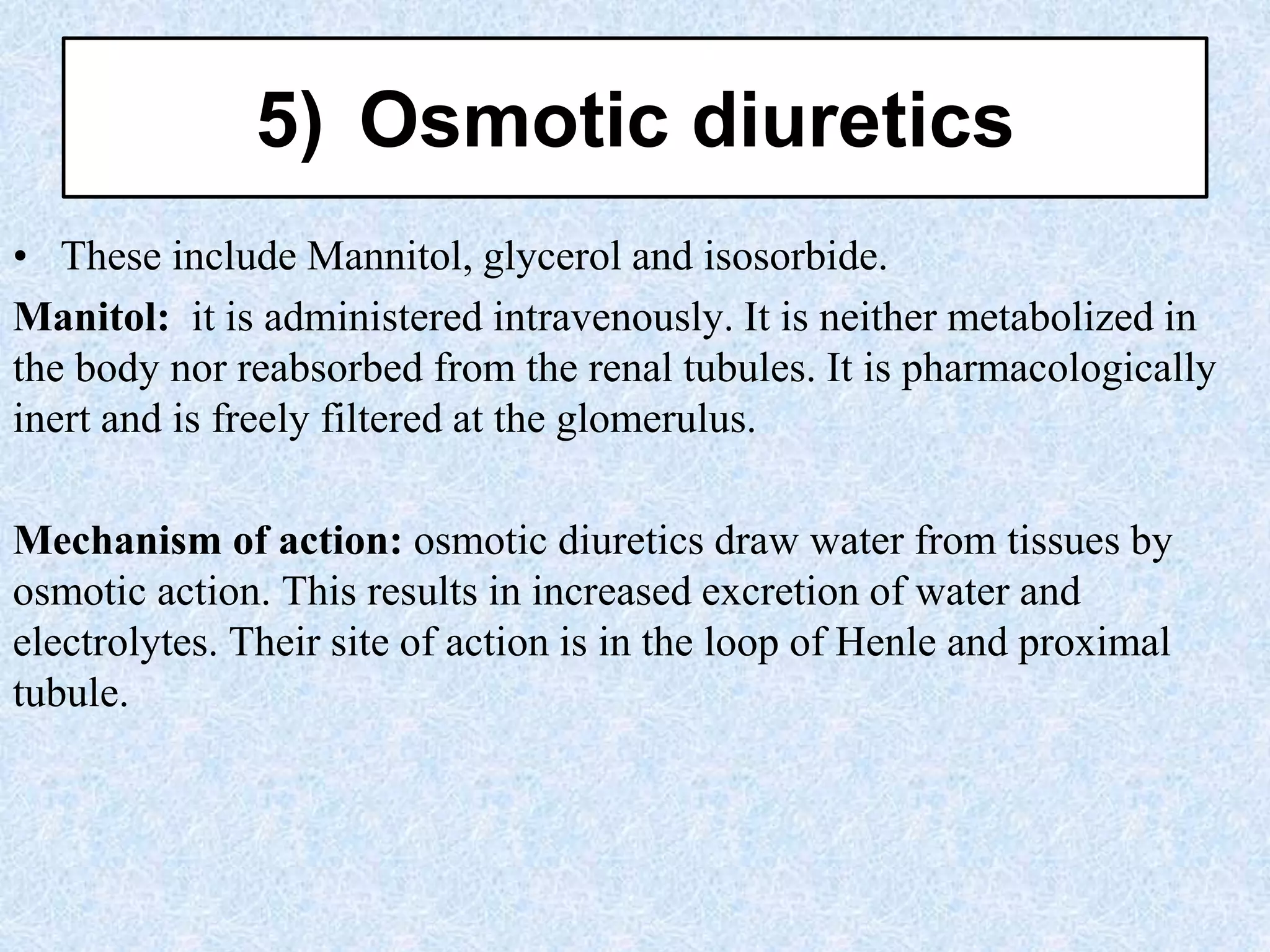 Renal pharmacology | PPTX