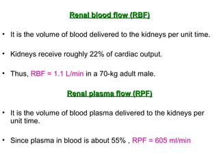 Renal physiology 2 | PPT