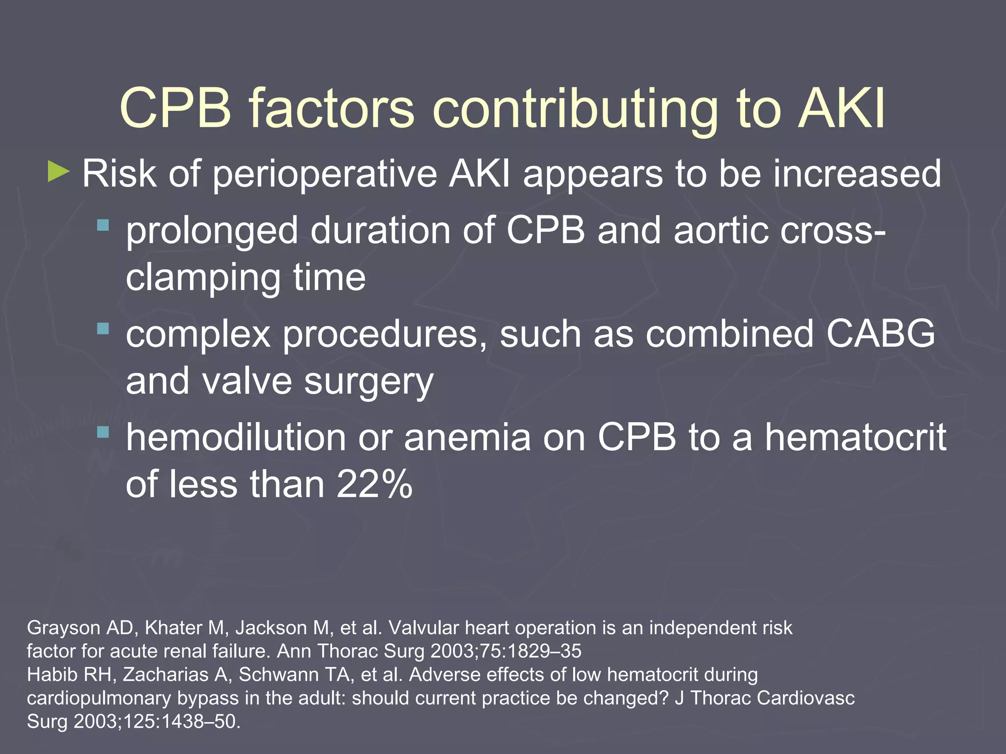 Renal protection during cardiac surgery iii | PPT