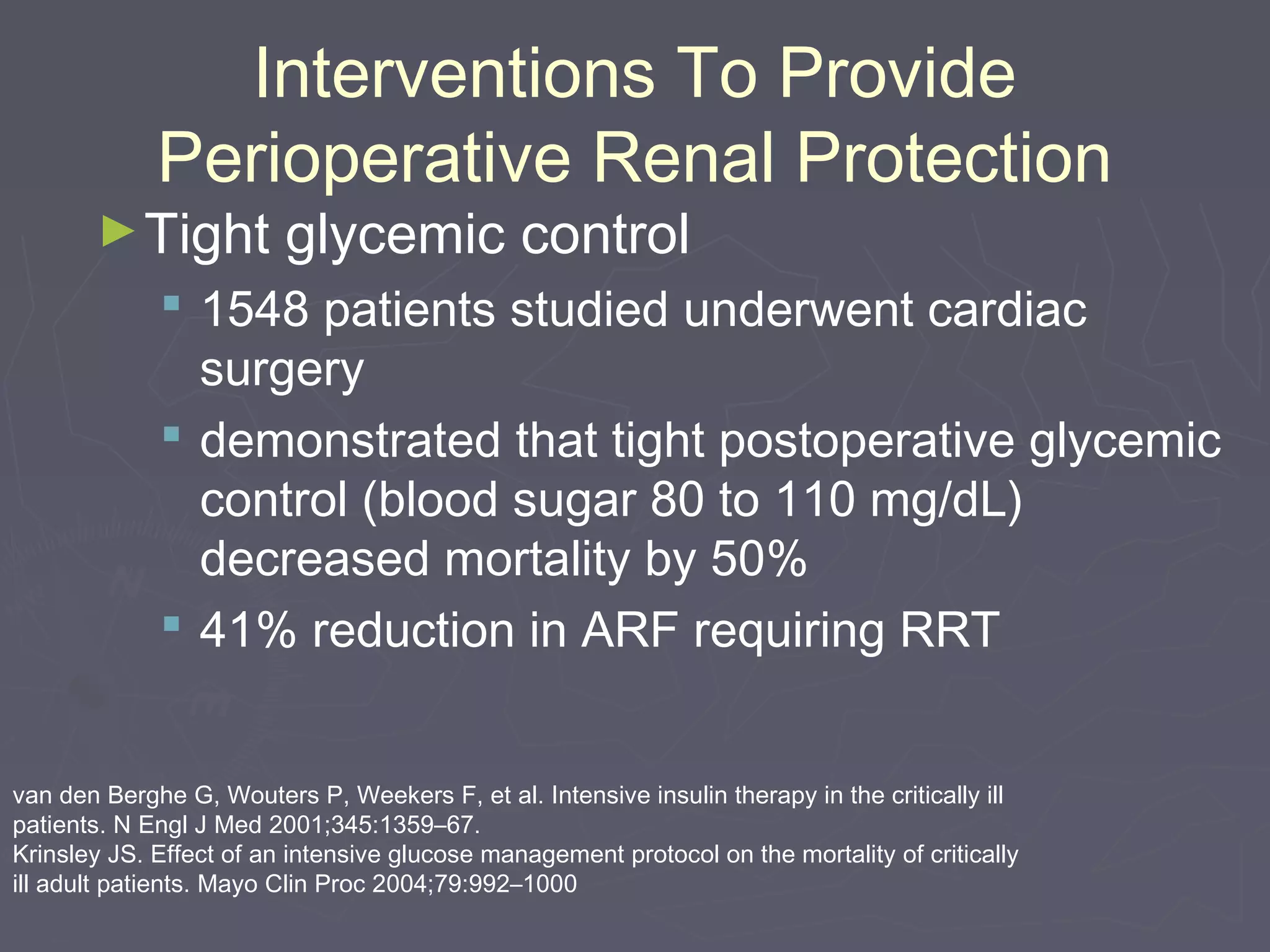 Renal protection during cardiac surgery iii | PPT