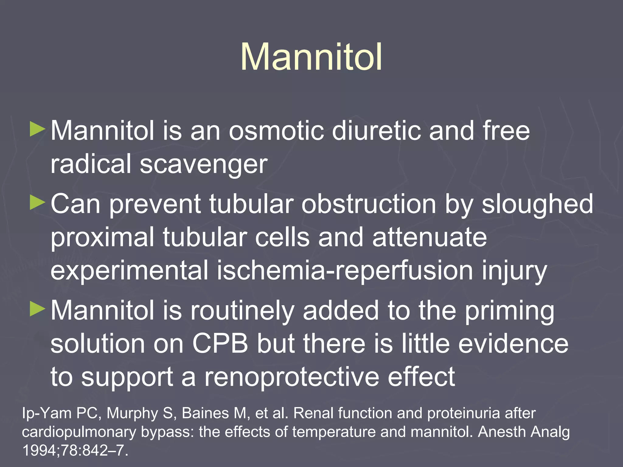 Renal protection during cardiac surgery iii | PPT
