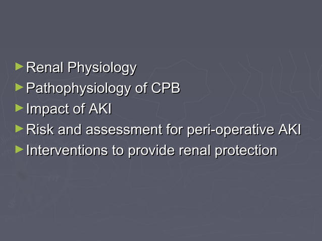 Renal protection during cardiac surgery iii | PPT