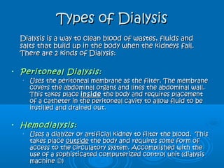 Renal replacement therapy_ | PPT | Blood Disorders | Diseases and ...