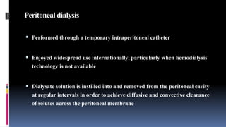 Renal replacement therapy | PPTX