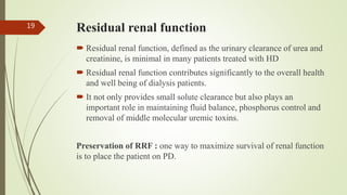 Renal replacement therapy | PPTX | Blood Disorders | Diseases and ...
