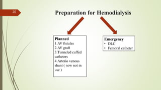 Renal replacement therapy | PPTX