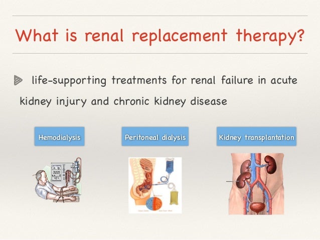 Renal replacement therapy for internists