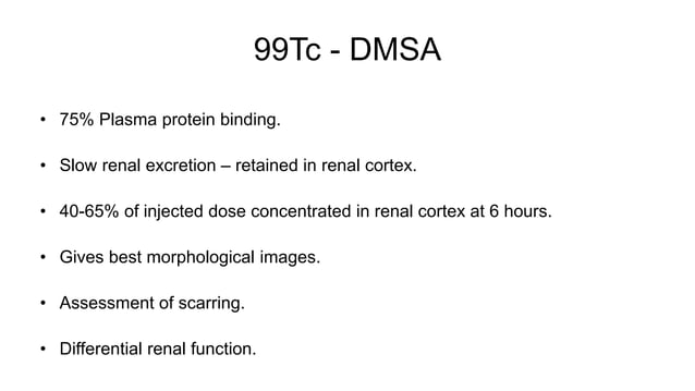 RENAL SCINTIGRAPHY.pptx | Medical Tests | Medical Health