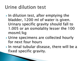 Renal function tests | PPTX