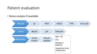 Renal stone disease | PPTX