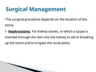 Renal stones & kidney transplantation.-1.pptx