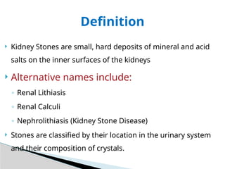 Renal stones & kidney transplantation.-1.pptx