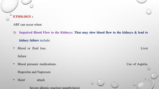 Pathophysiology of Acute Renal Failure PPT | PPT