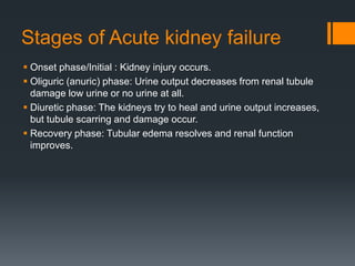 RENAL SYSTEM DISEASES and treatment involved | PPTX