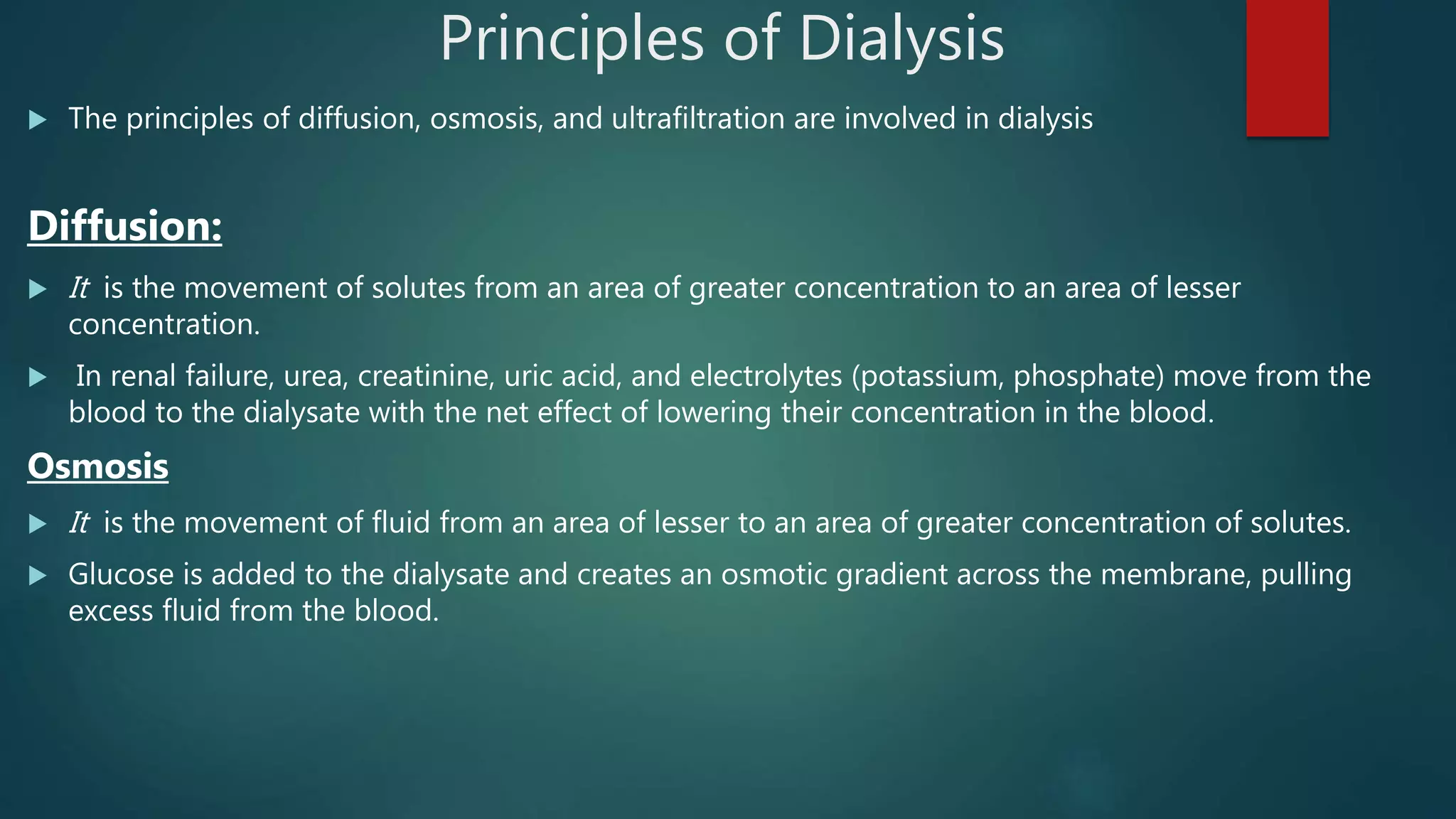 Renal system management | PPTX