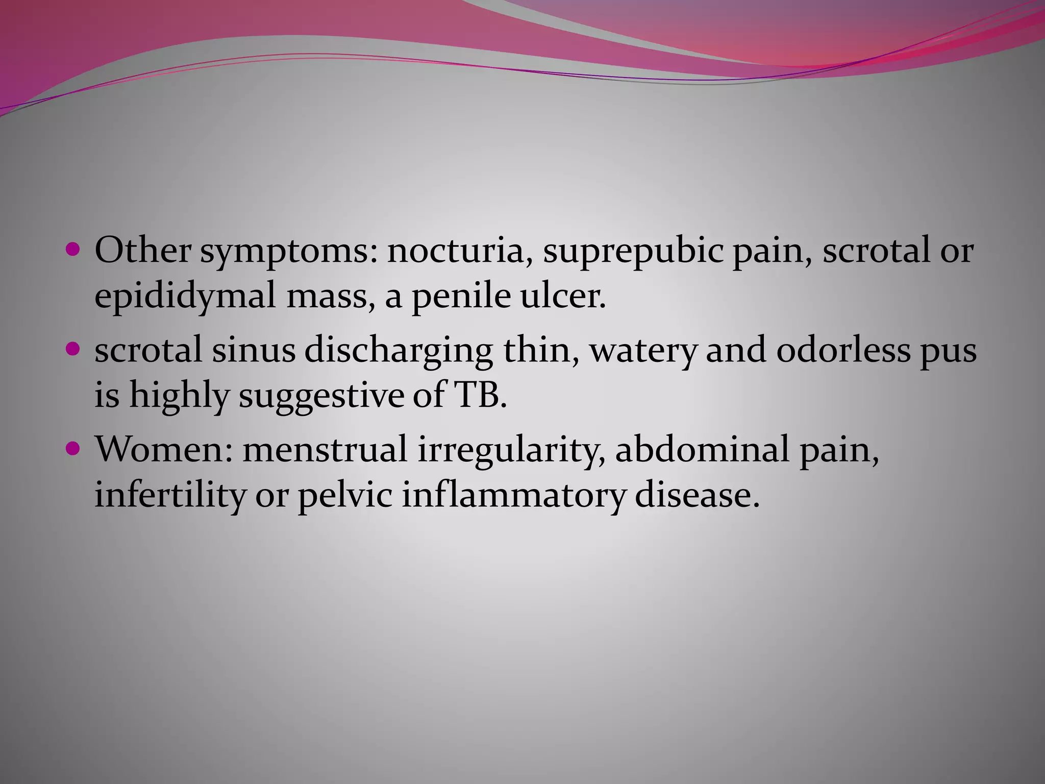 Renal Tuberculosis - Kidney and tubercular manifestations | PPTX