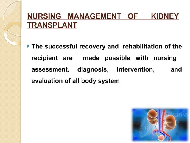 RENAL TRANSPLANT COMPLICATIONS OF RENAL TRANSPLANT.pptx | Blood ...